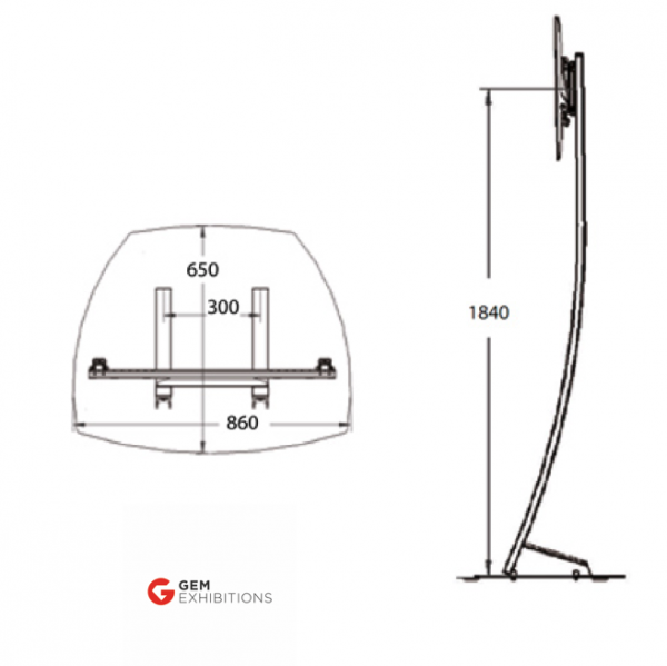 Unicol Parabella Stand Hire - Unicol Stand Hire - Screen Stand Hire